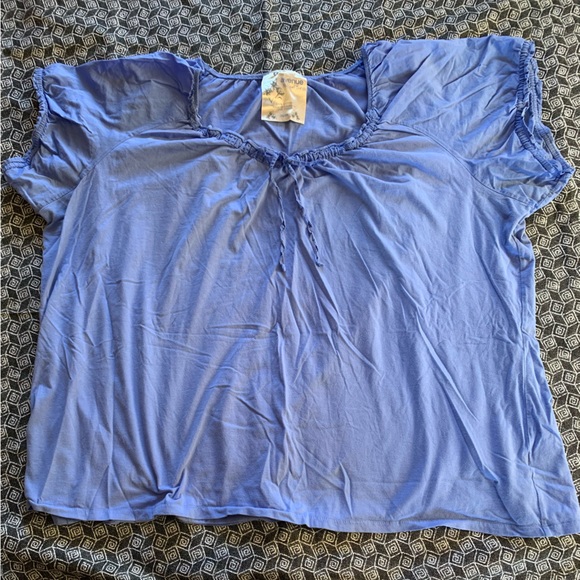 Avenue | Tops | Blue Blouse With String From Avenue Sized 2628 Made Out ...